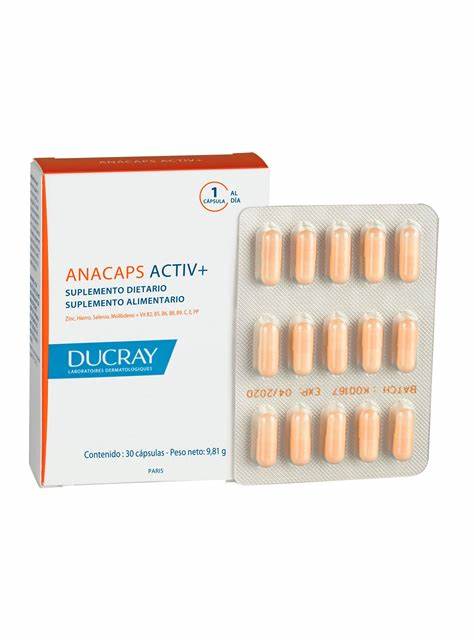 Ducray Anacaps Activ + Suplemento Alimenticio 30 Cápsulas – Dermamedina