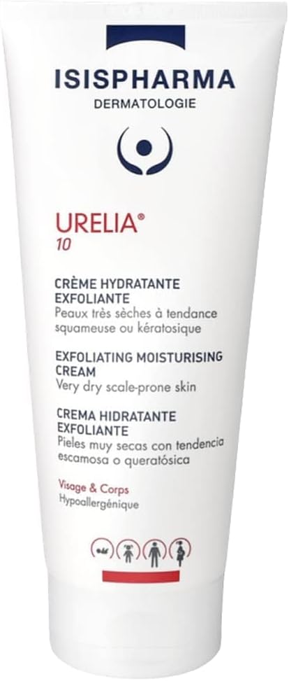 Isispharma Urelia 10%, Crema hidratante exfoliante para piel escamosa ...