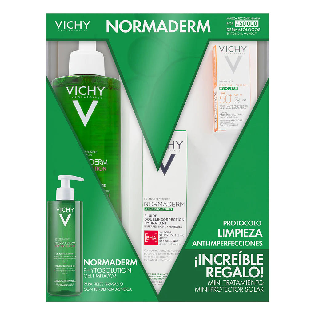 Vichy Kit Tratamiento Normaderm Phytosolution + Mini Gel 15ml + Ech Cs ...